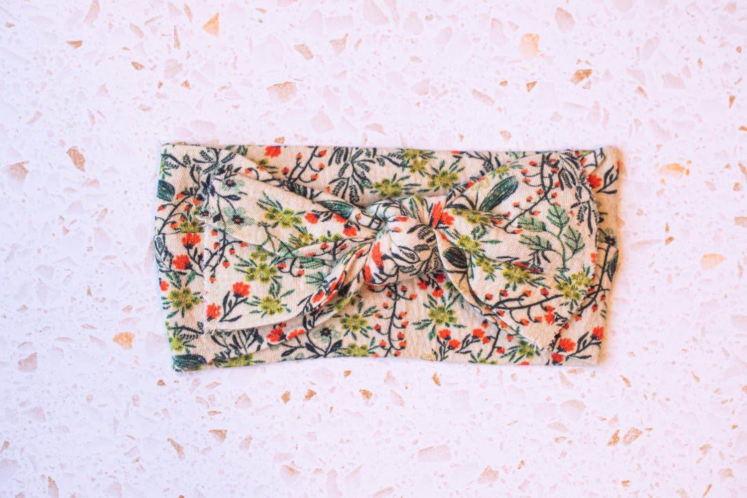 EG Organic Bow Knot - Spring Floral – Next Generation Boutique