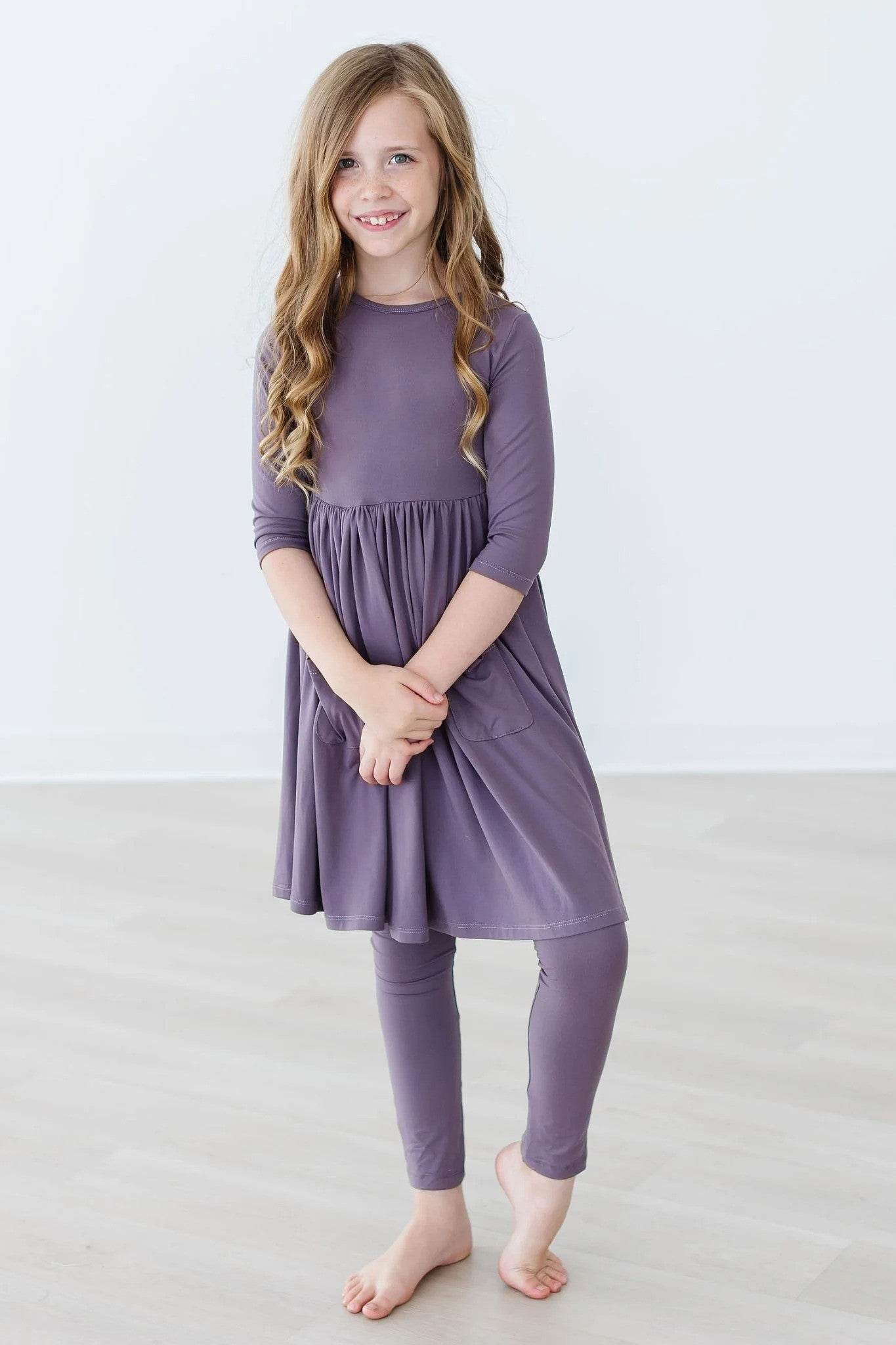 Vintage Violet 3/4 Pocket Twirl Dress – Next Generation Boutique